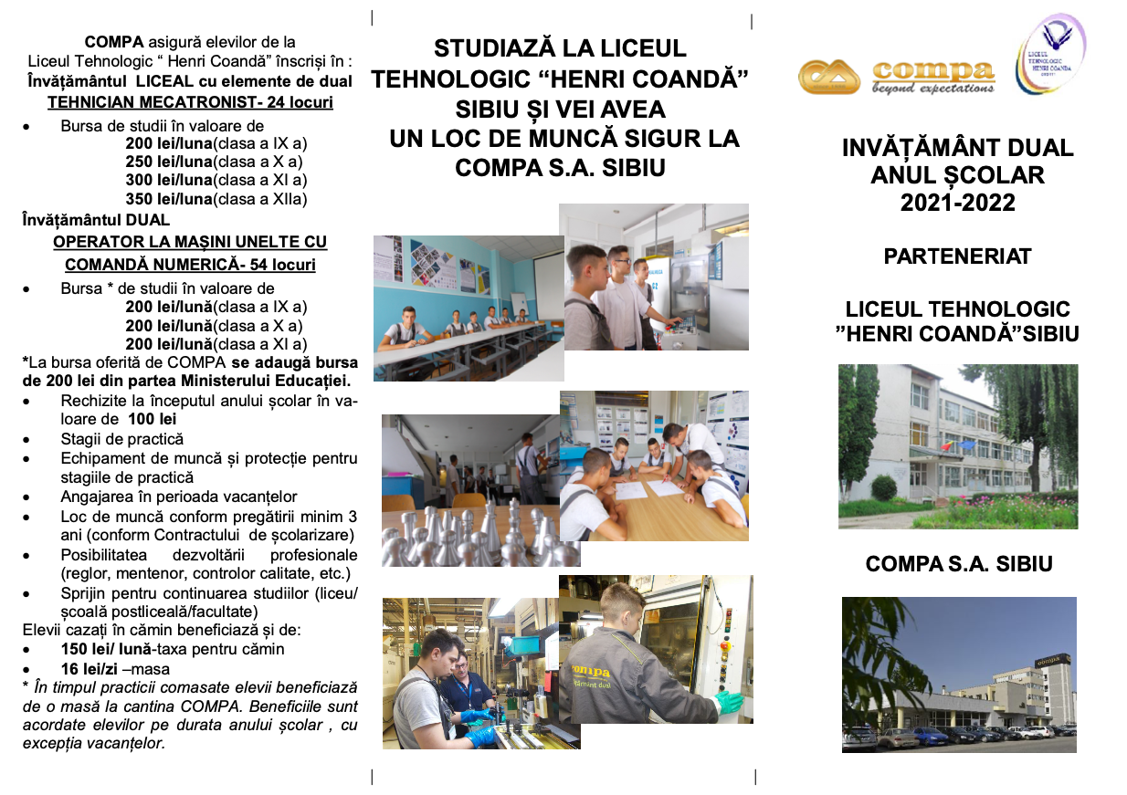 Operator la mașini cu comandă numerică @ Compa S.A.Sibiu - Târgul ...